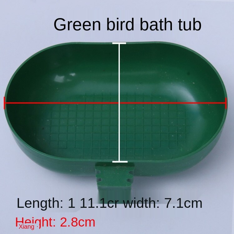 Solid Plastic Bird Bathtub White-Eye Bath Box Bird... – Vicedeal