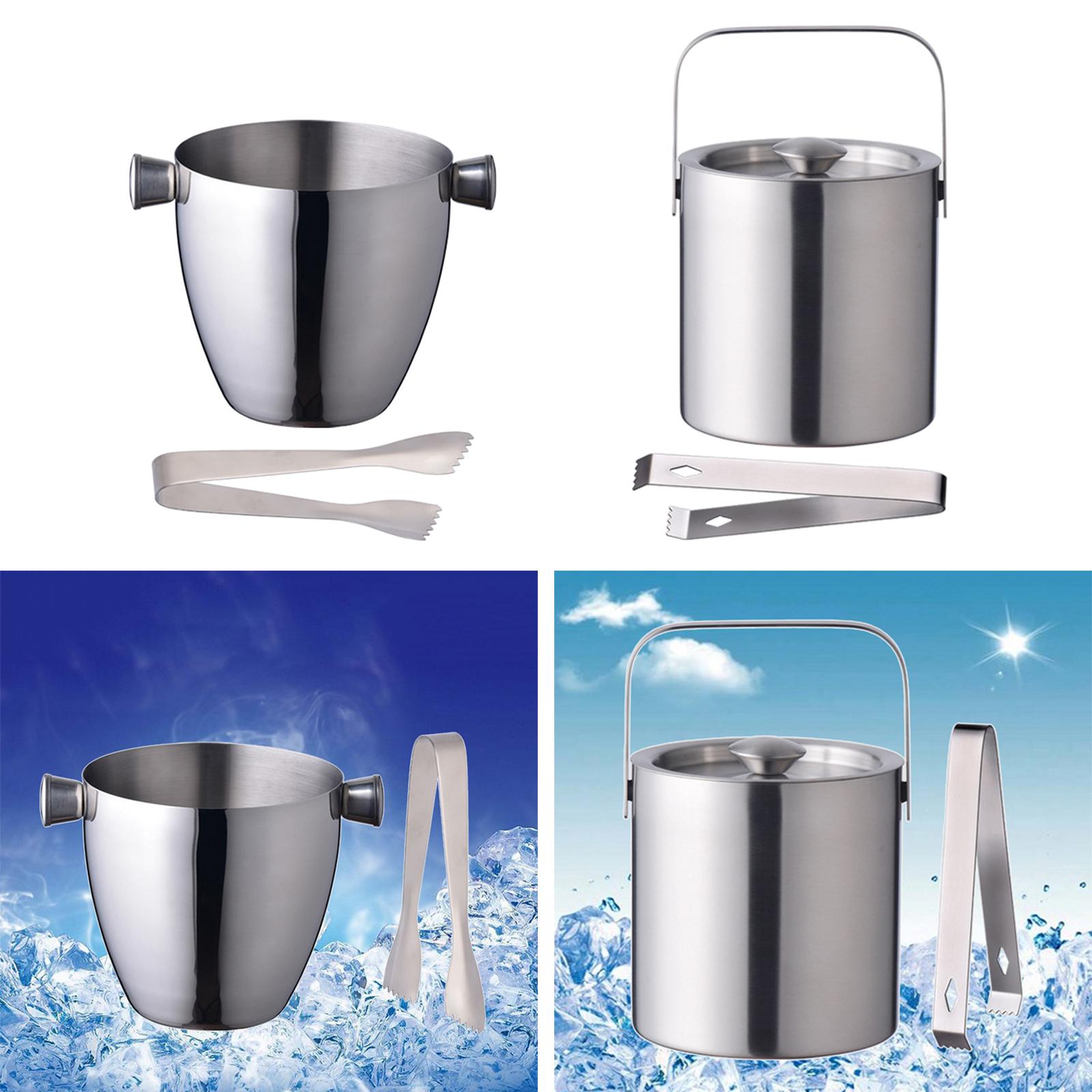 Portable Double Wall Insulated Ice Bucket Beverage... – Grandado