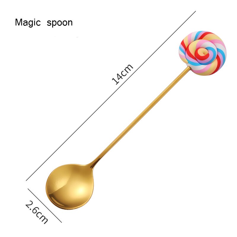 Cute Lollipop Children Spoon 304 Stainless Steel C... – Vicedeal