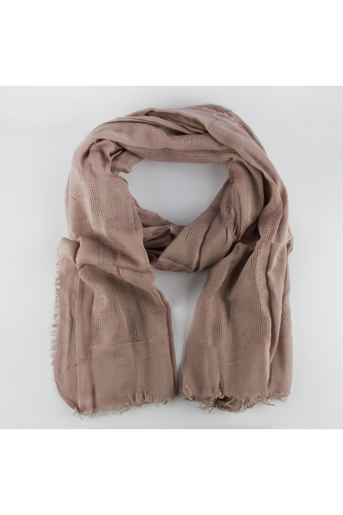 Lozenge Pattern 100 Cotton Shawl Color: Brown – Vicedeal