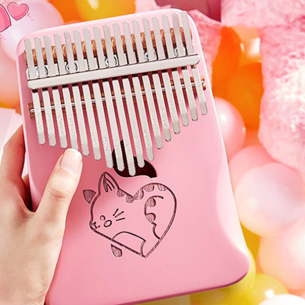 Muziekinstrument kalimba duimpiano cega 17 toetsen... – Vicedeal