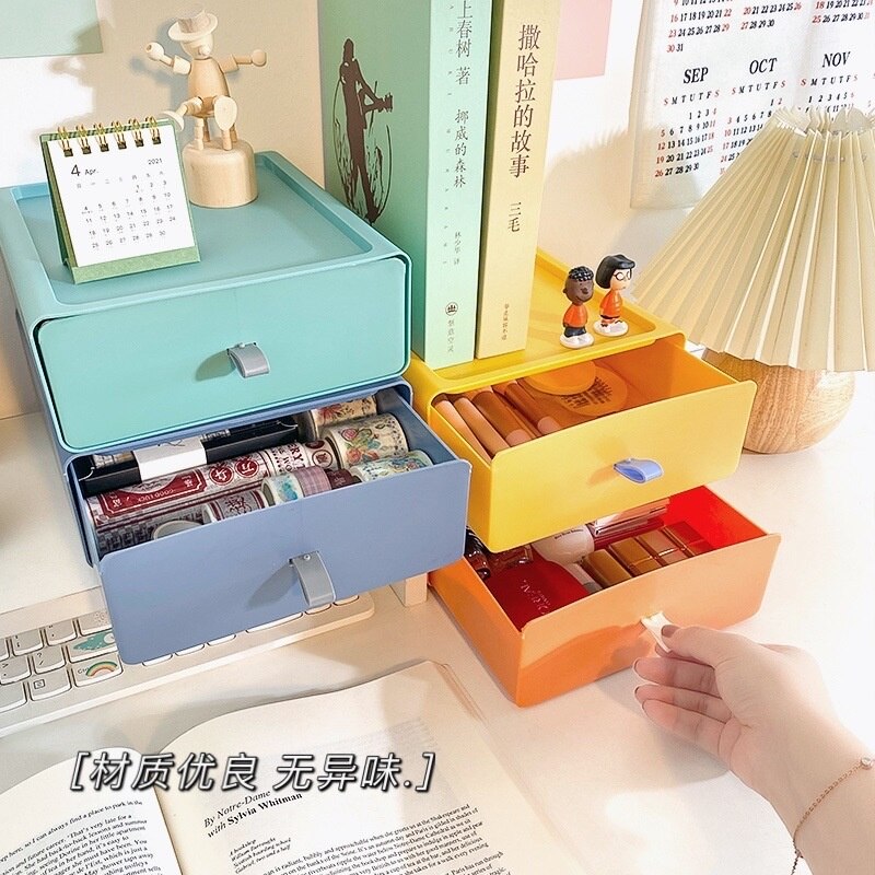Multi-layer Drawer Type Desk Organizer Simple Mora... – Grandado