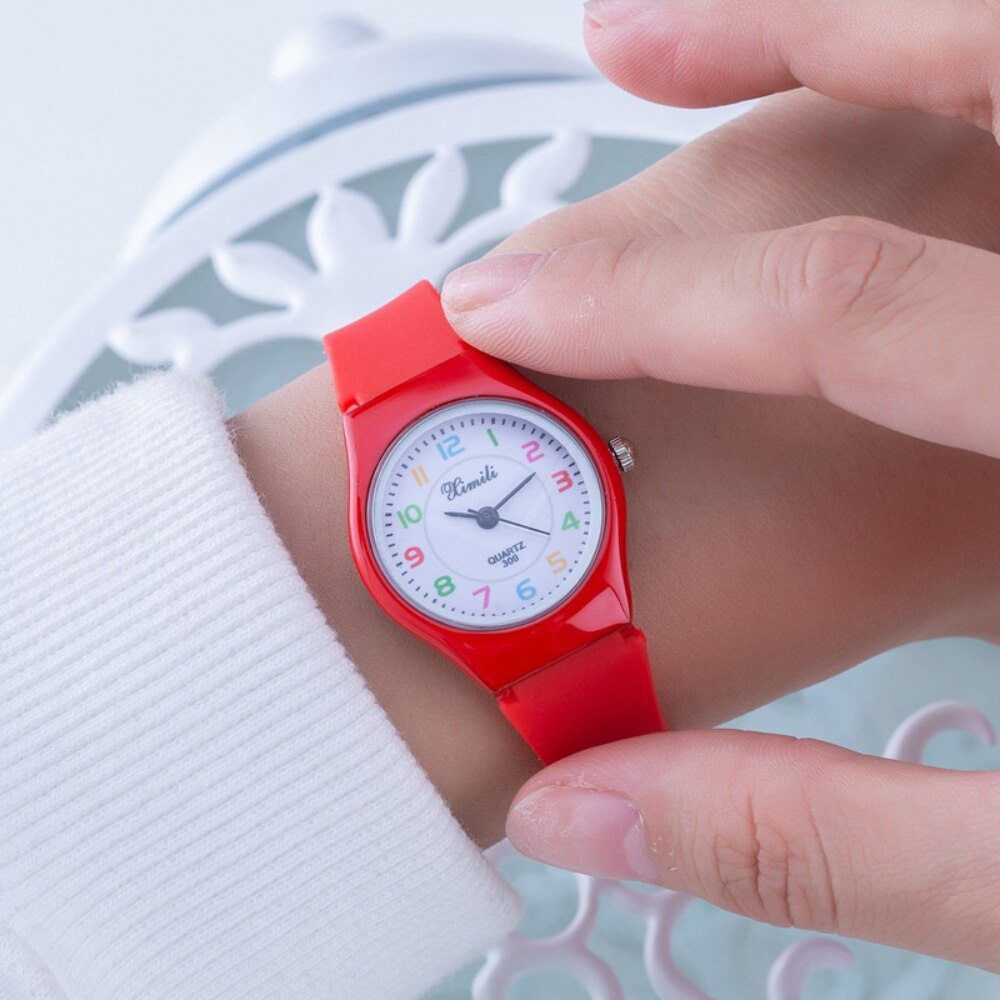 Watch Silicone Pinkycolor Children Quartz Wristwat... – Grandado