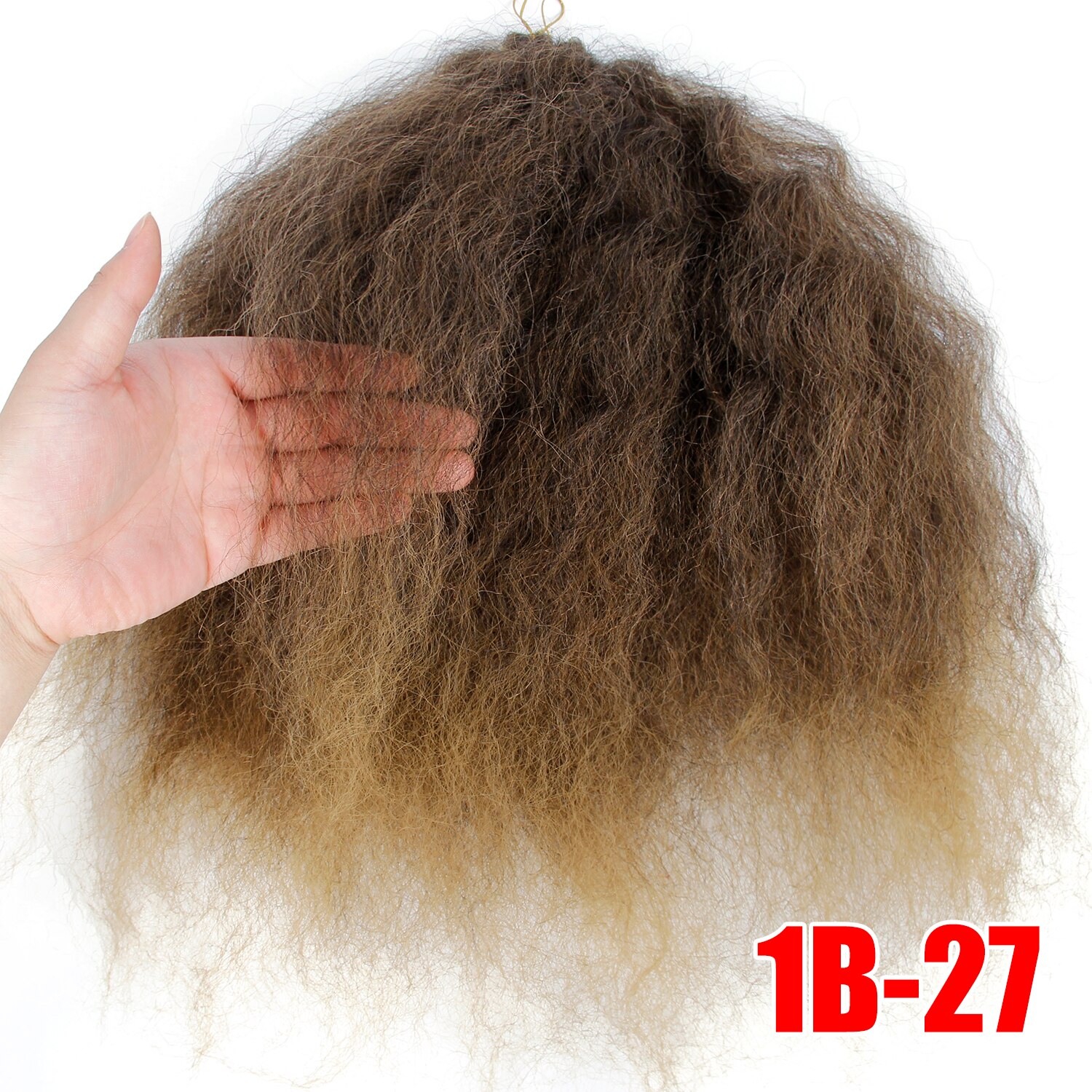 Synthetic Marley Braids Crochet Fluffy Hair Ombre ... – Grandado