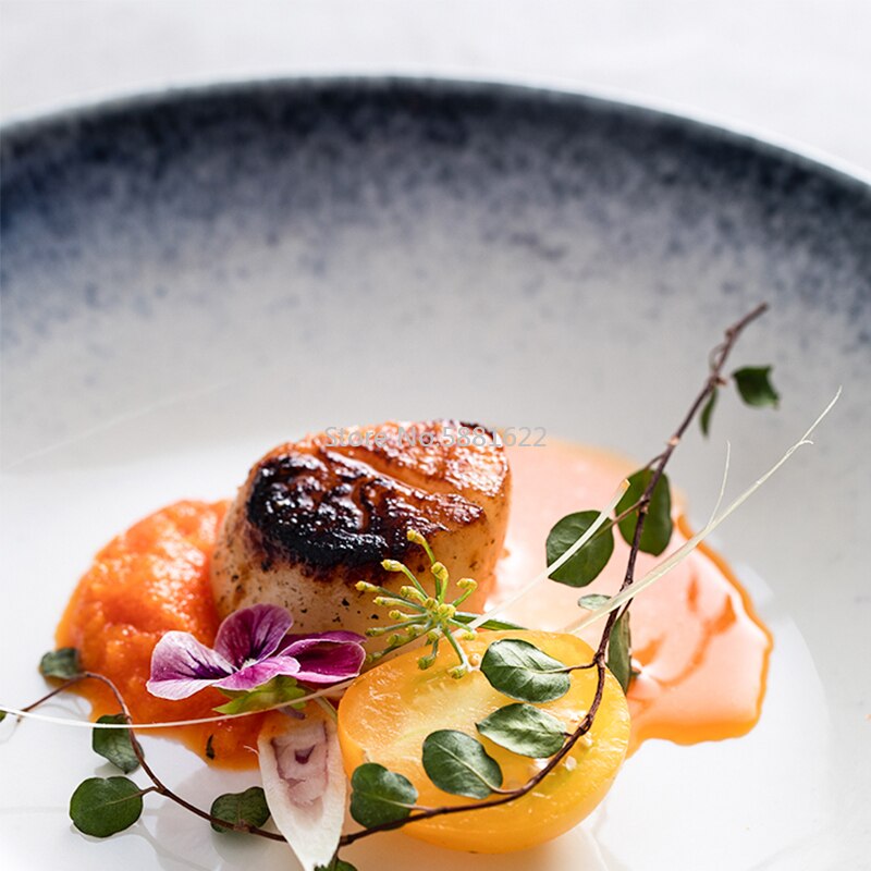 Ceramic Plate Nordic Dish Dinner Plate Family Stea... – Vicedeal