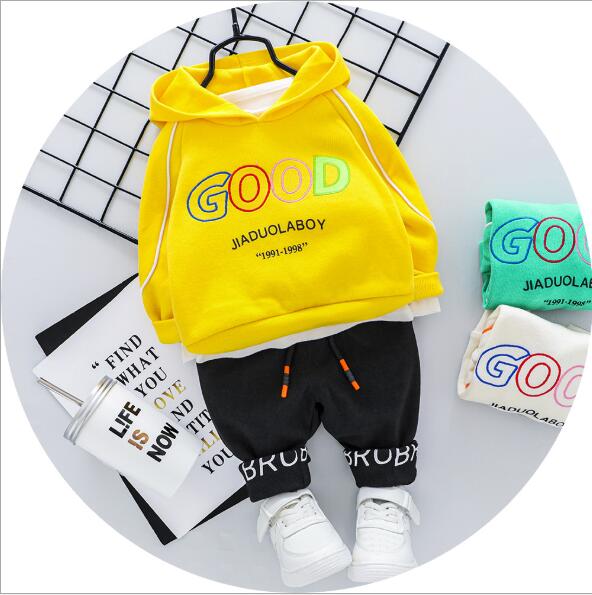 Baby boys clothes sets spring sutumn infant cotton... – Grandado