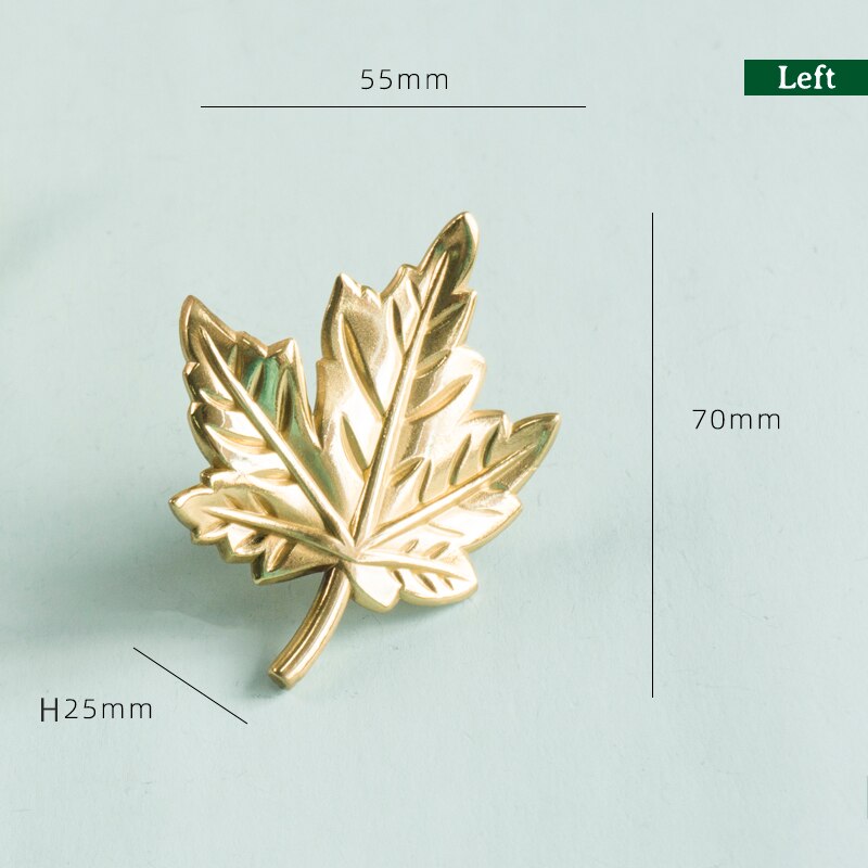 Maple Leaf Golden Kitchen Cabinet Handle European ... – Vicedeal