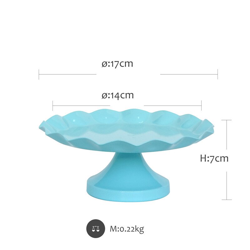 Blue Birthday Cake Plate Wrought Iron Wedding Part... – Grandado