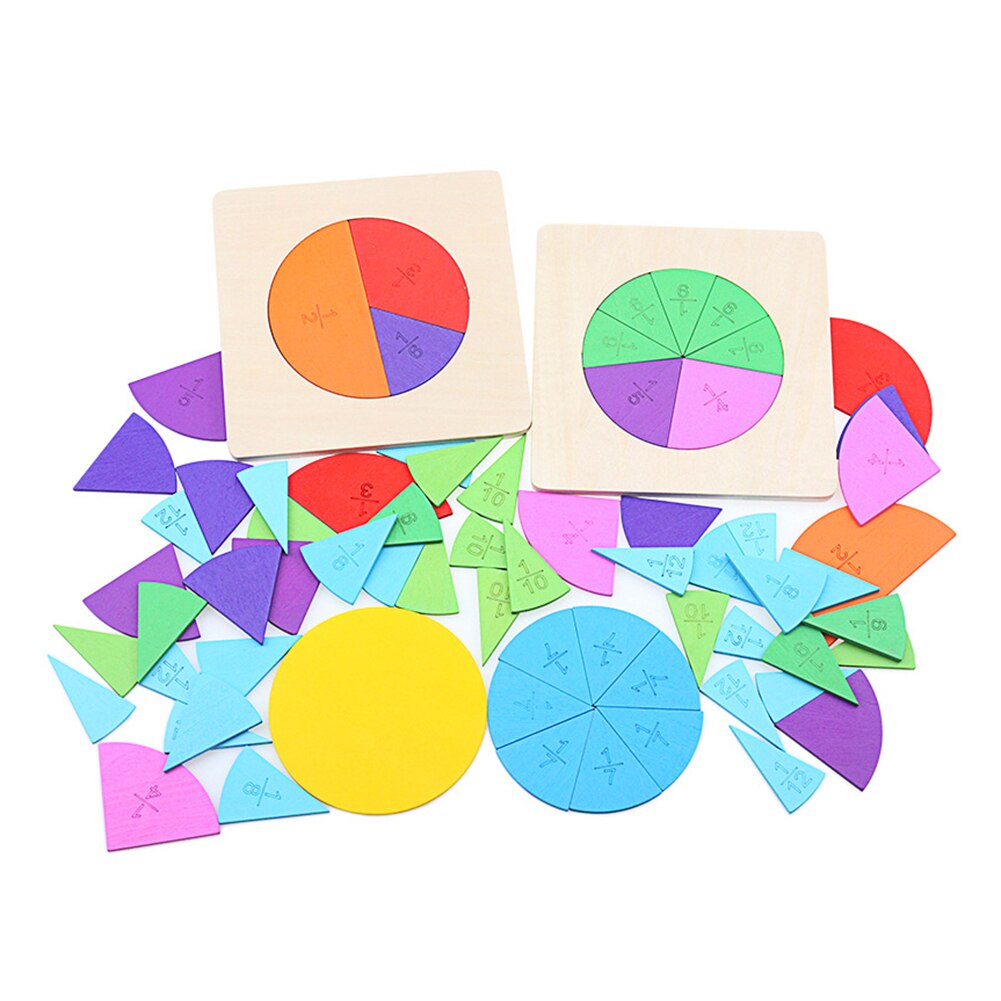 Circular Fractions Counting Wooden Children Early ... – Grandado
