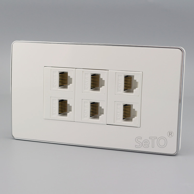 SeTo 120 Tipo 6 Portas de Rede RJ45 Cat6 Lan Tomad... – Grandado