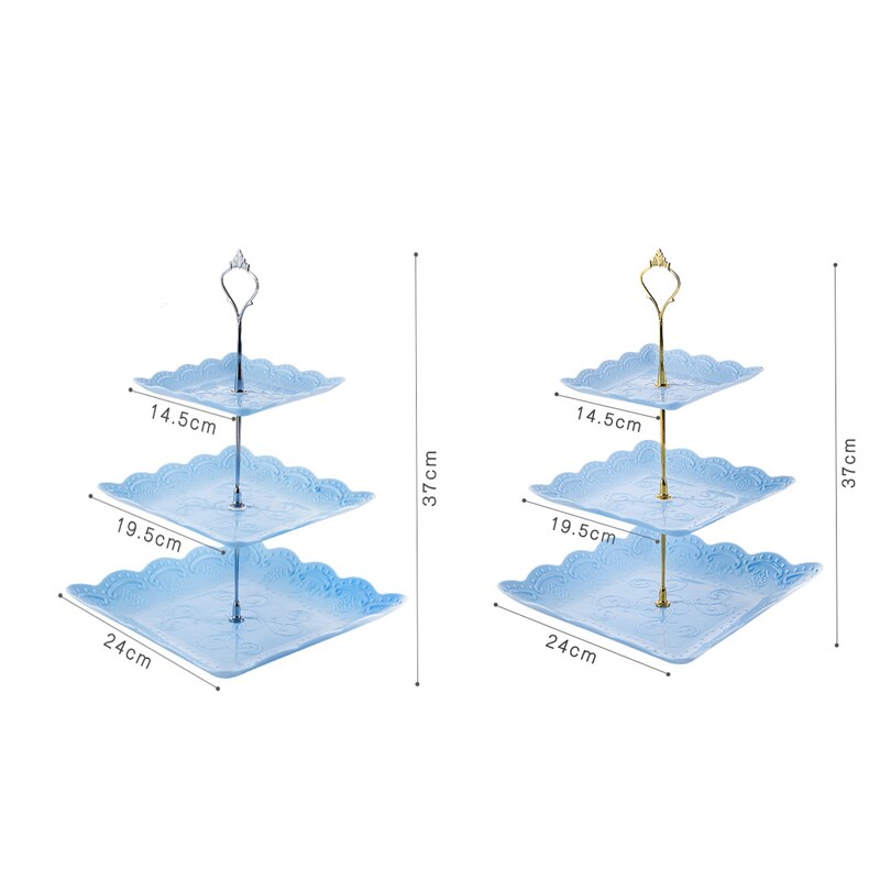 Three-tier Detachable Snack Cake Stand Fruit Rack ... – Vicedeal