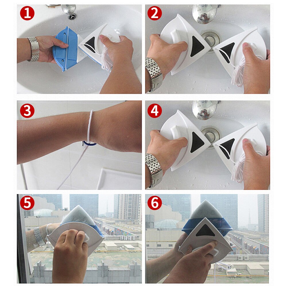 Home Cleaning Gadgets Double Side Glass Cleaning B... – Grandado