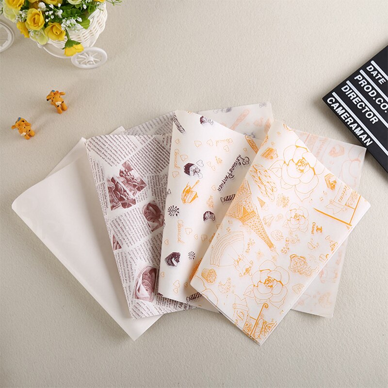 100 Pcs/Lot Wax Paper Food Grade Food Fat Paper Gr... – Vicedeal