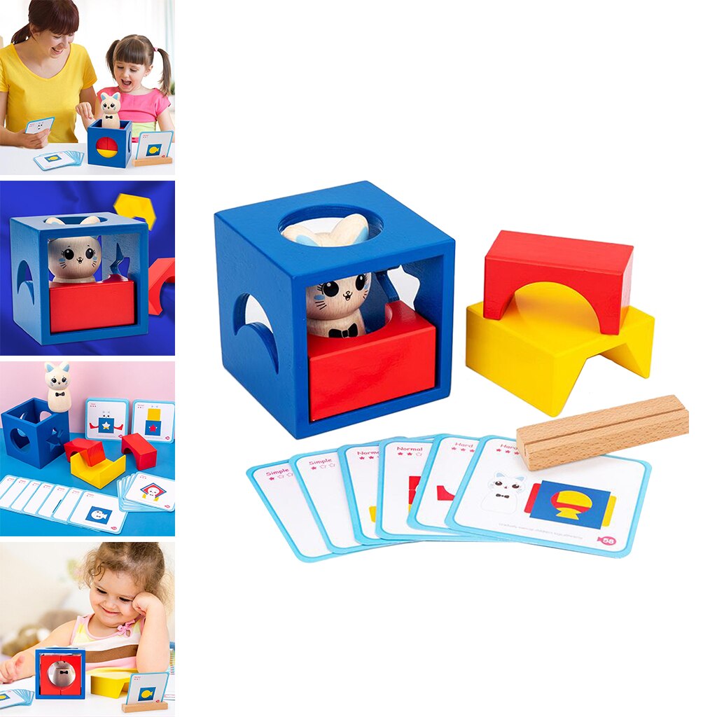 Wooden Cat Adventure Game Brain Teaser Toys Stacki... – Grandado