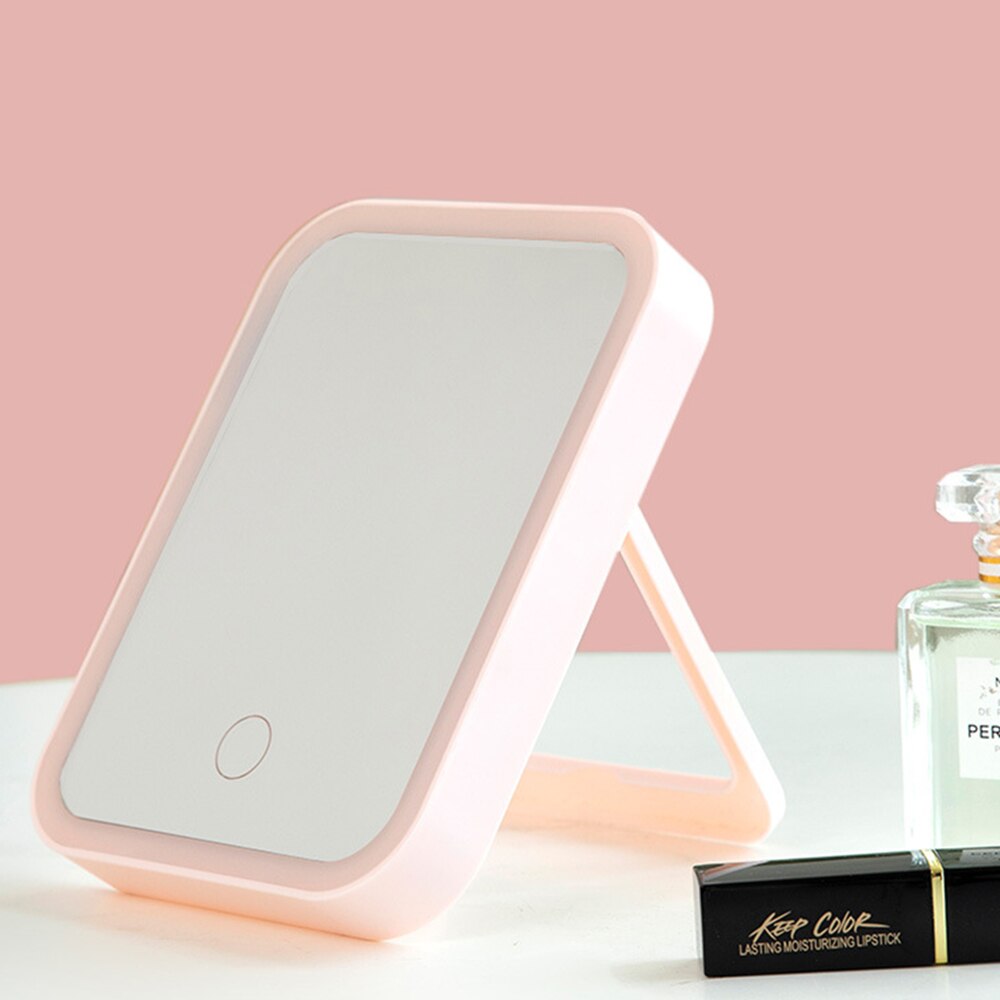 Desktop LED Face Makeup Mirror With Lights Adjusta... – Grandado
