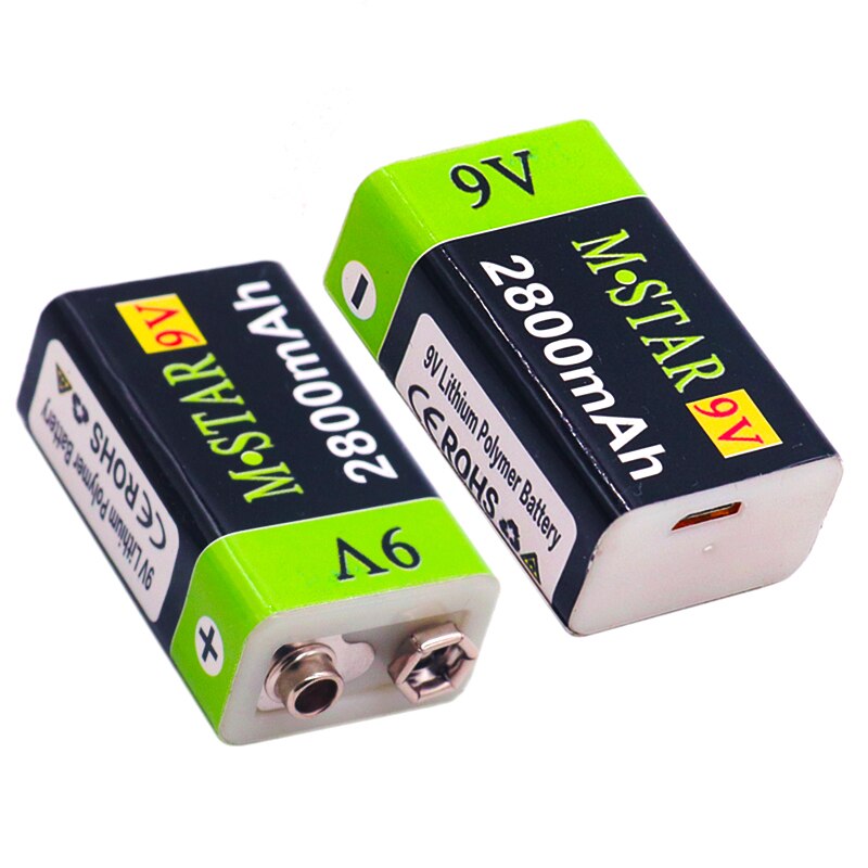 4pcs High capacity USB Battery 9V 2800mAh Li-ion R... – Grandado