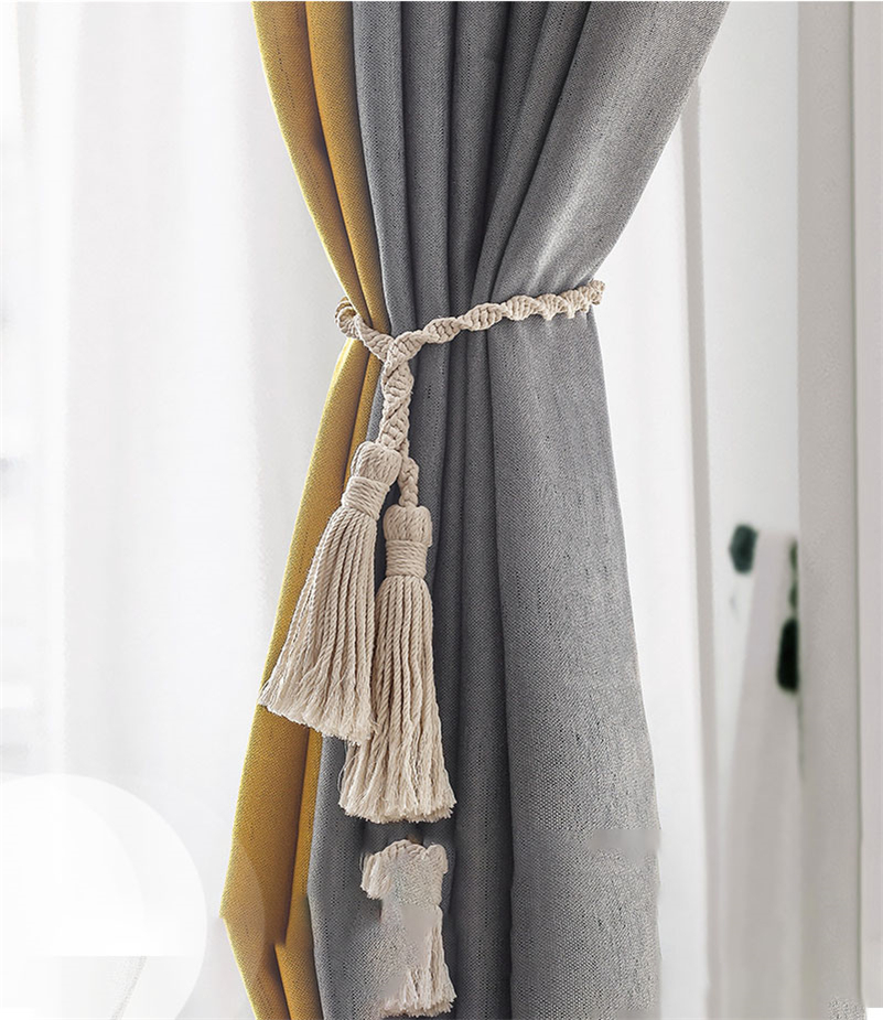 Macrame Gordijn Tiebacks Hand Geweven Katoenen Tou... – Vicedeal