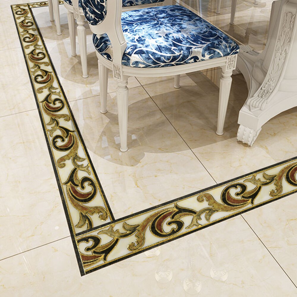 1 Pc Wallpaper Border Sticker European Gold-plated... – Grandado