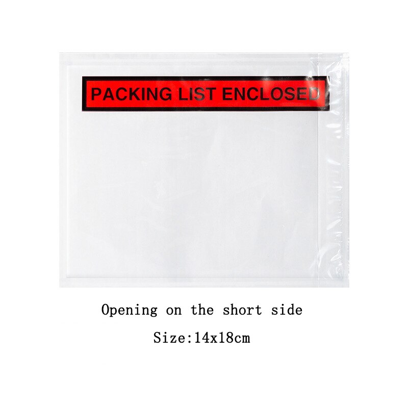 100Pcs 7 Sizes PACKAGING LIST Plastic Bag Invoice ... – Grandado