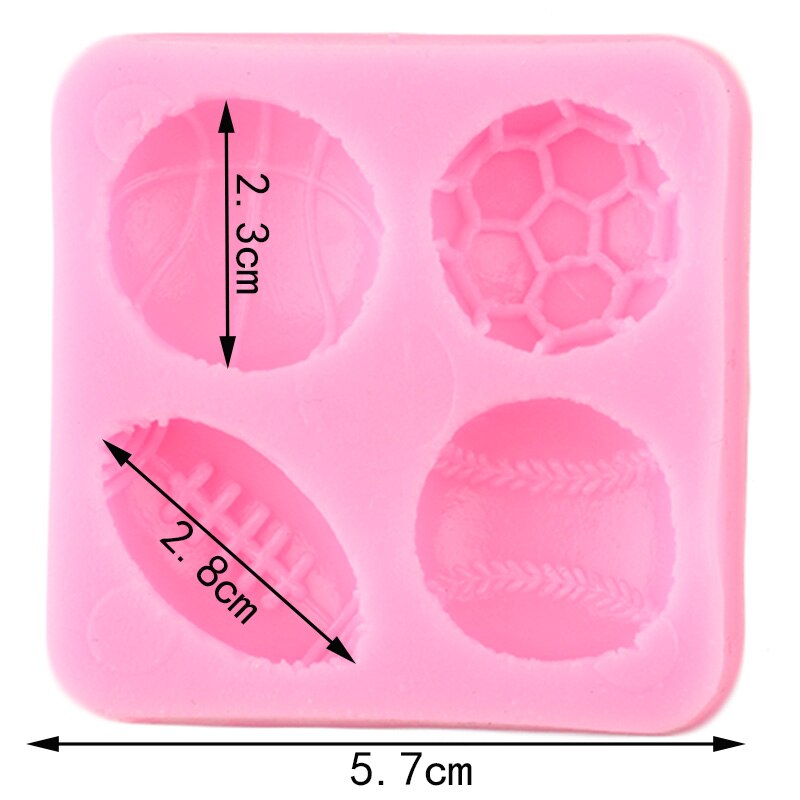 Baseball Basketball Rugby Volleyball Silicone Mold... – Grandado