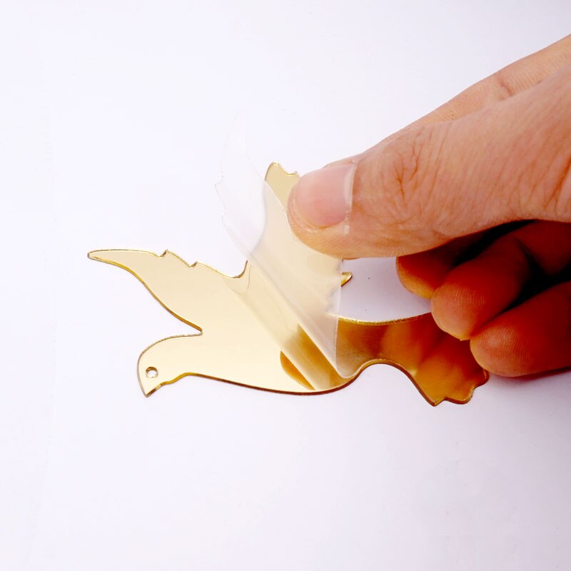 50 Stuks 5 Cm Diy Duif Vorm Acryl Spiegel Sticker ... – Vicedeal