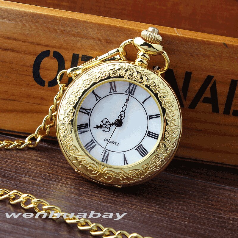 Luxury Golden Case White Dial Roman Number Quartz ... – Grandado