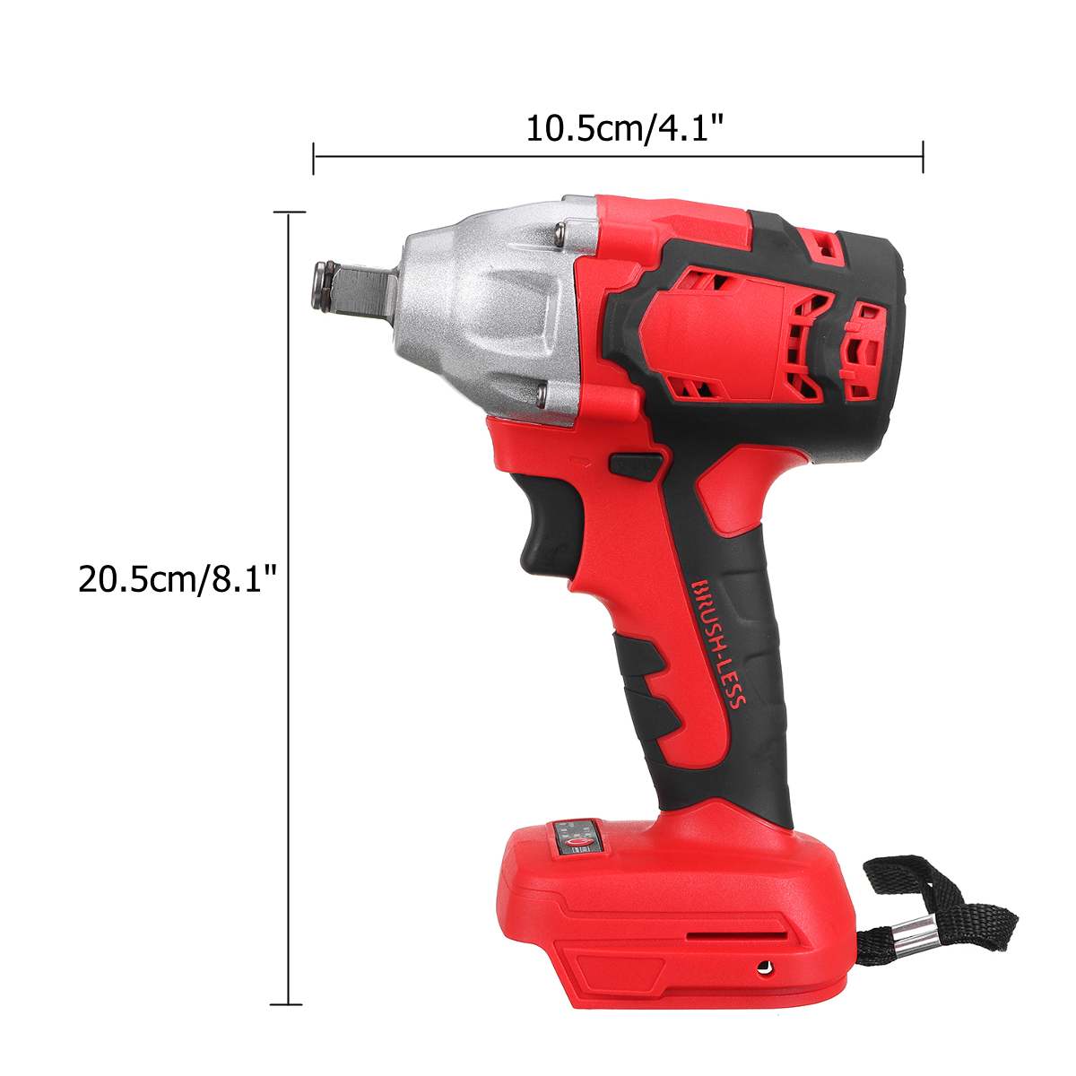 18V 520N.m. Li-Ion Cordless Impact Brushless Wrenc... – Grandado