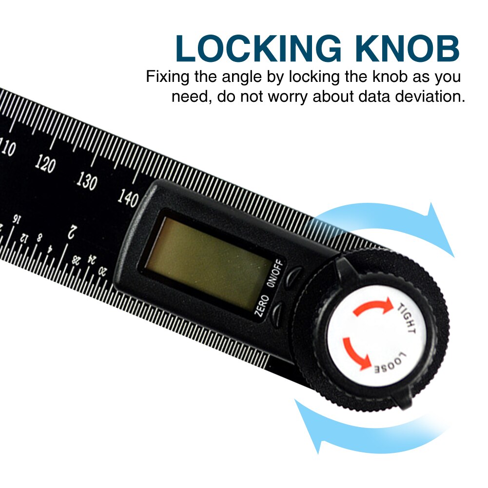 200mm Gauge Accurate Aluminum Alloy Digital Angle ... – Grandado
