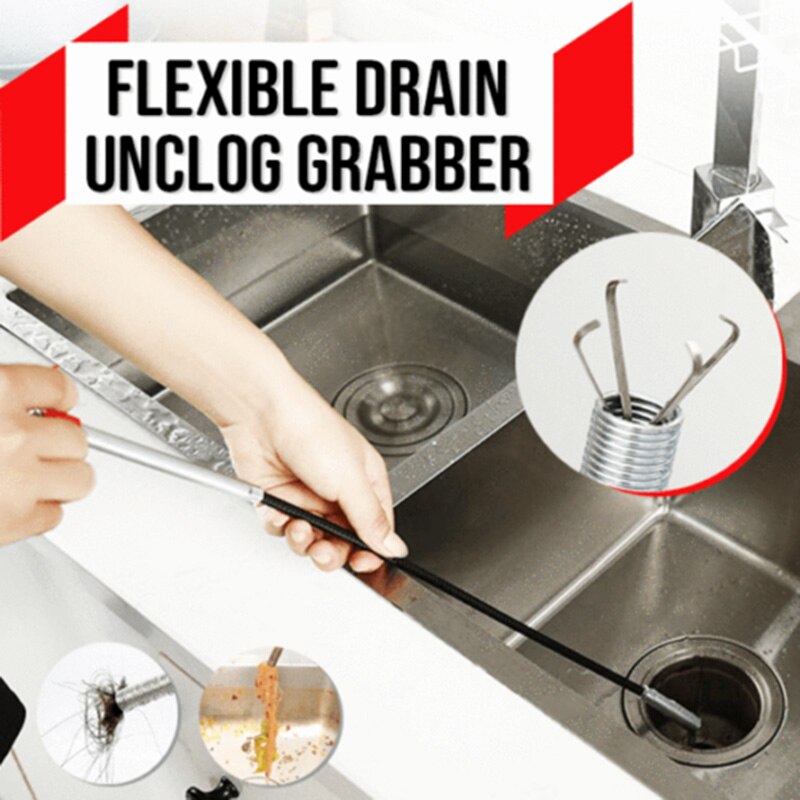 60cm Spring Pipe Dredging Tool Flexible Grabber Pi... – Grandado