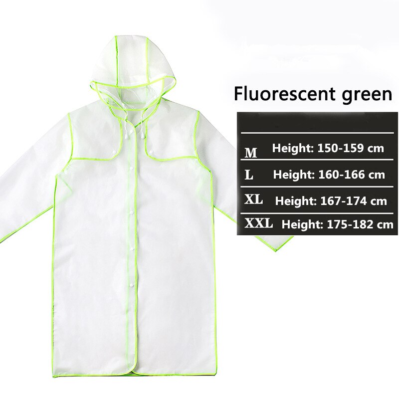 Man Raincoat Transparent Waterproof Ladies Rain Co... – Grandado