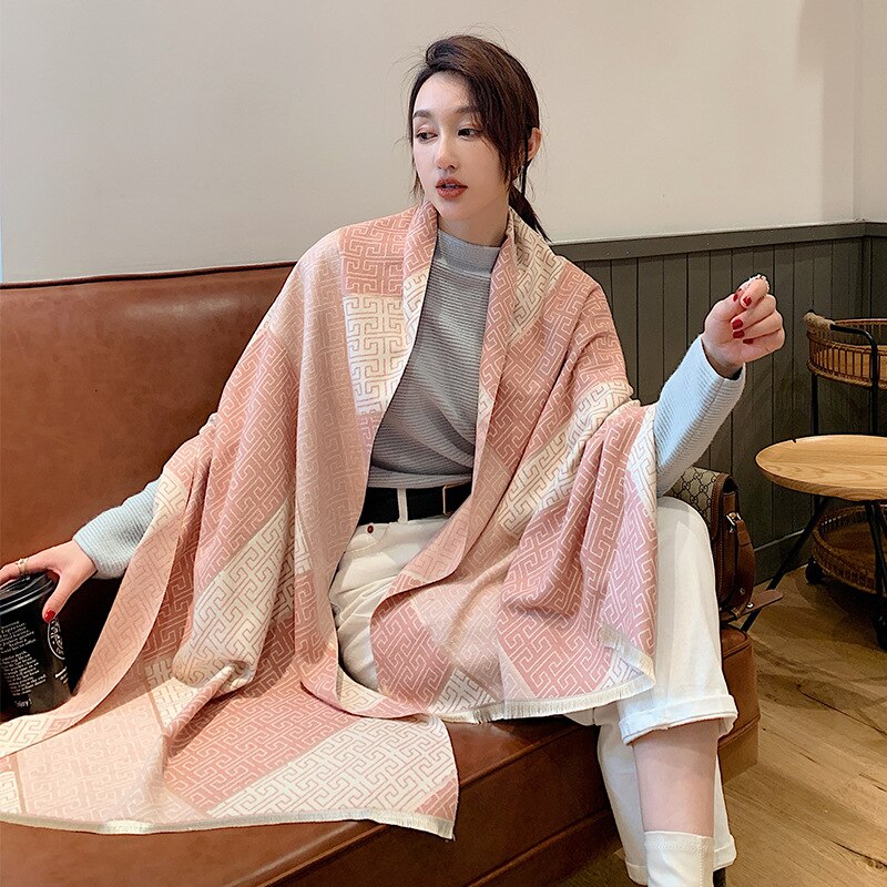 Luxury Cashmere Winter Scarf for Women Thick Warm ... – Vicedeal