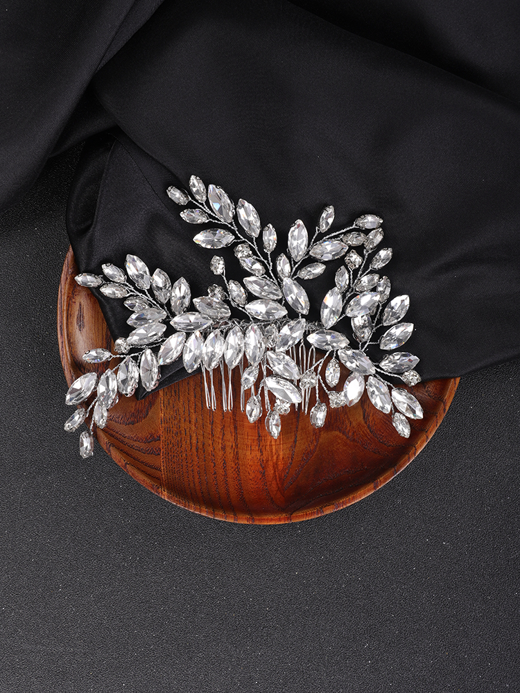 Rhinestone Bride Hair Comb Party Prom Hair Jewelry... – Grandado