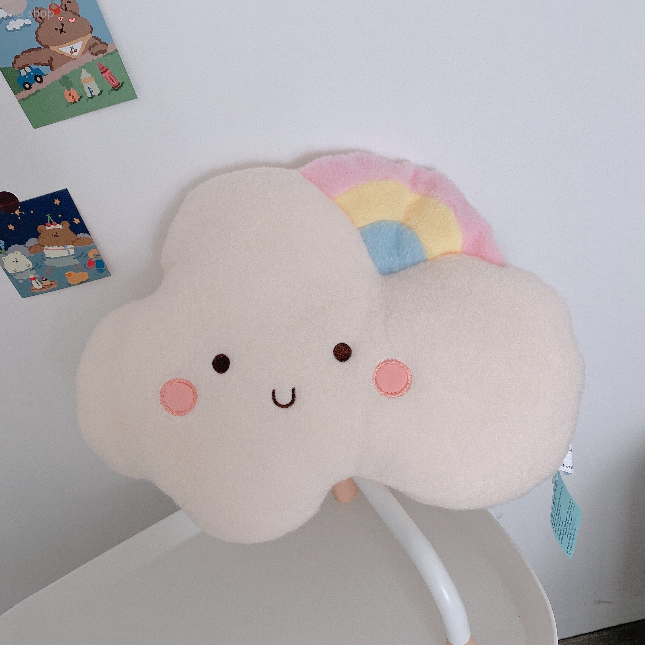 48cm Hug Cloud Pillow Rainbow Cushion Soft Sofa Be... – Grandado