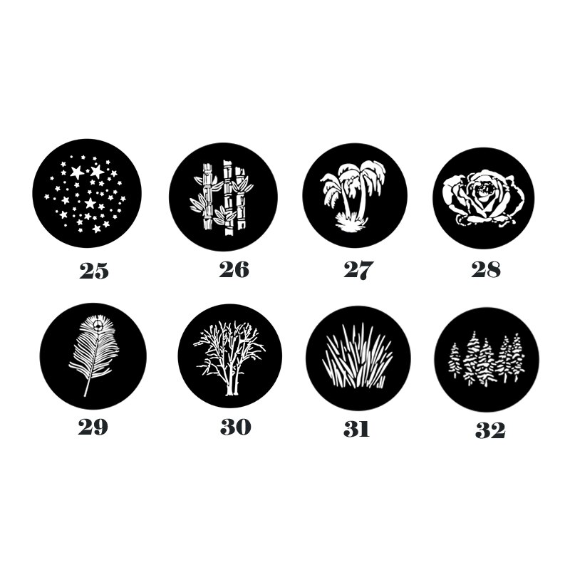 8 PCS 58mm GOBO Up to 90 Patterns Stainless Steel ... – Grandado