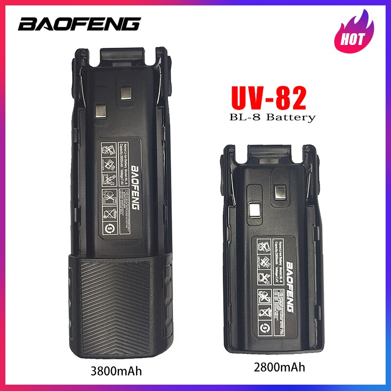 Walkie Talkie UV-82 Battery Baofeng Accessories DC... – Grandado