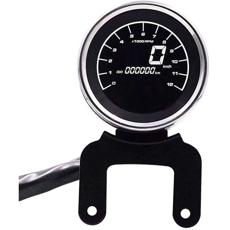 12V LCD Motorcycle Digital Tachometer Odometer 120... – Grandado
