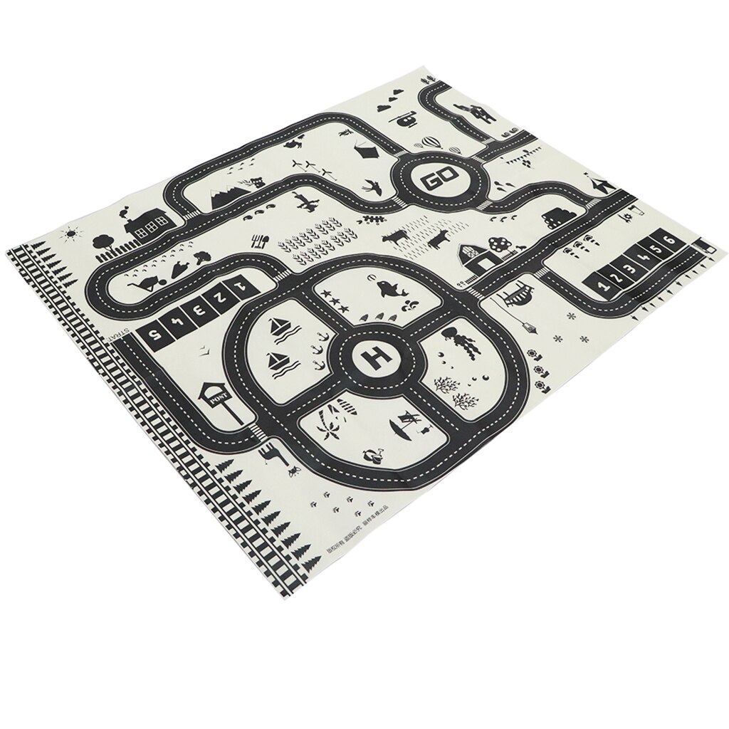 City Traffic Road Floor Play Mat Car Train Toy Bab... – Grandado