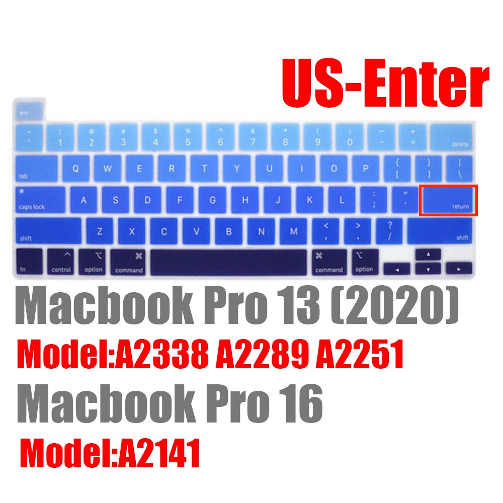 Keyboard Cover Voor Macbook Pro 13 M1 A2338 A2289 ... – Grandado