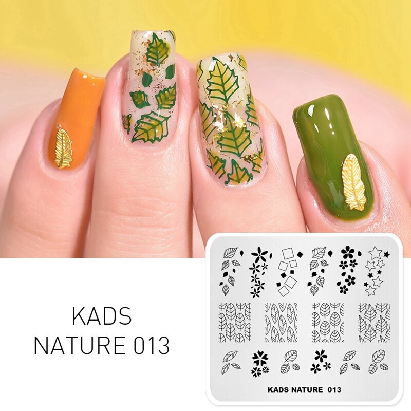 missguoguo Nail Art Stamping Plates Leaves Designs... – Grandado