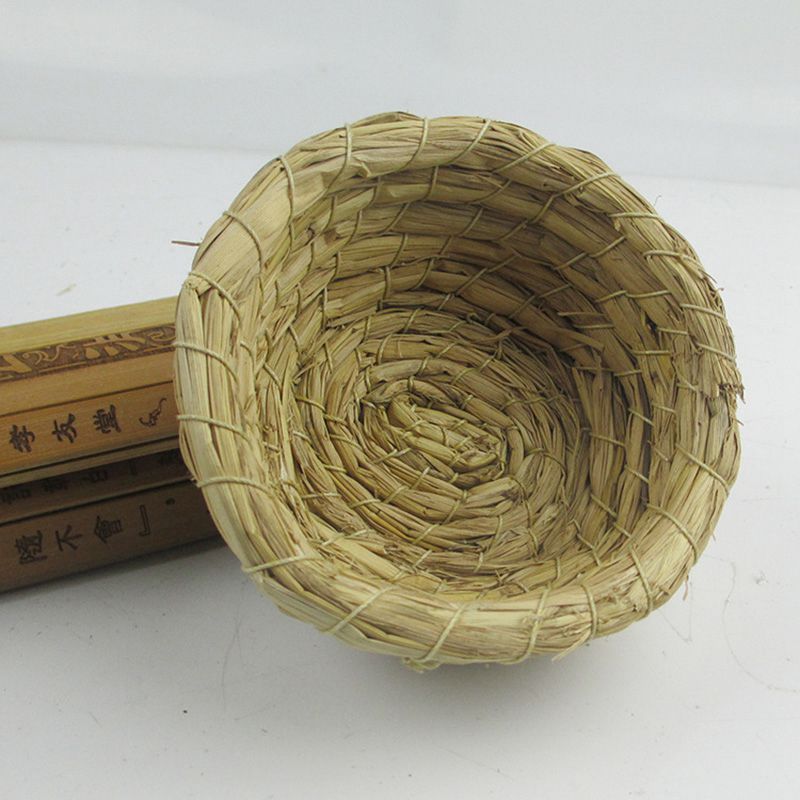 Bird's nest of straw crafts crafts bird nest artificial weaving for the ...