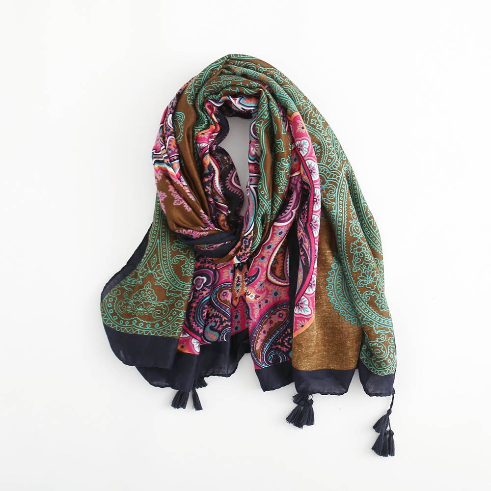 Scarves Women Scarf For Lightweight Flower Pattern... – Vicedeal