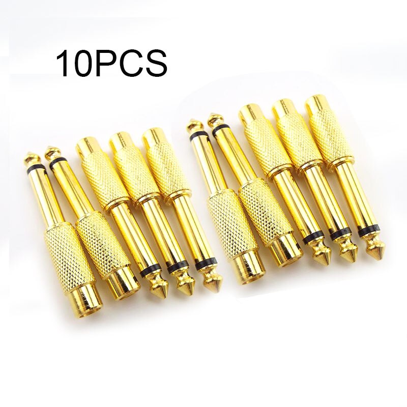 Golden Audio Adapter 6.35Mm 1/4 "Male Mono Pl... – Vicedeal