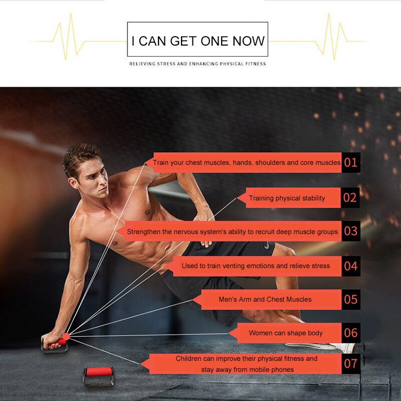 Push Ups Handles Shaped Push Up Bar Push-Ups Stand... – Grandado