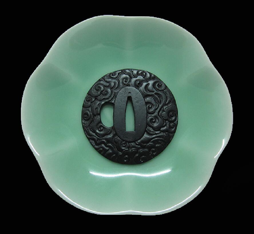 Nice Iron Guard Tsuba For Japanese Samurai Katana Sword Knife Wakizashi ...