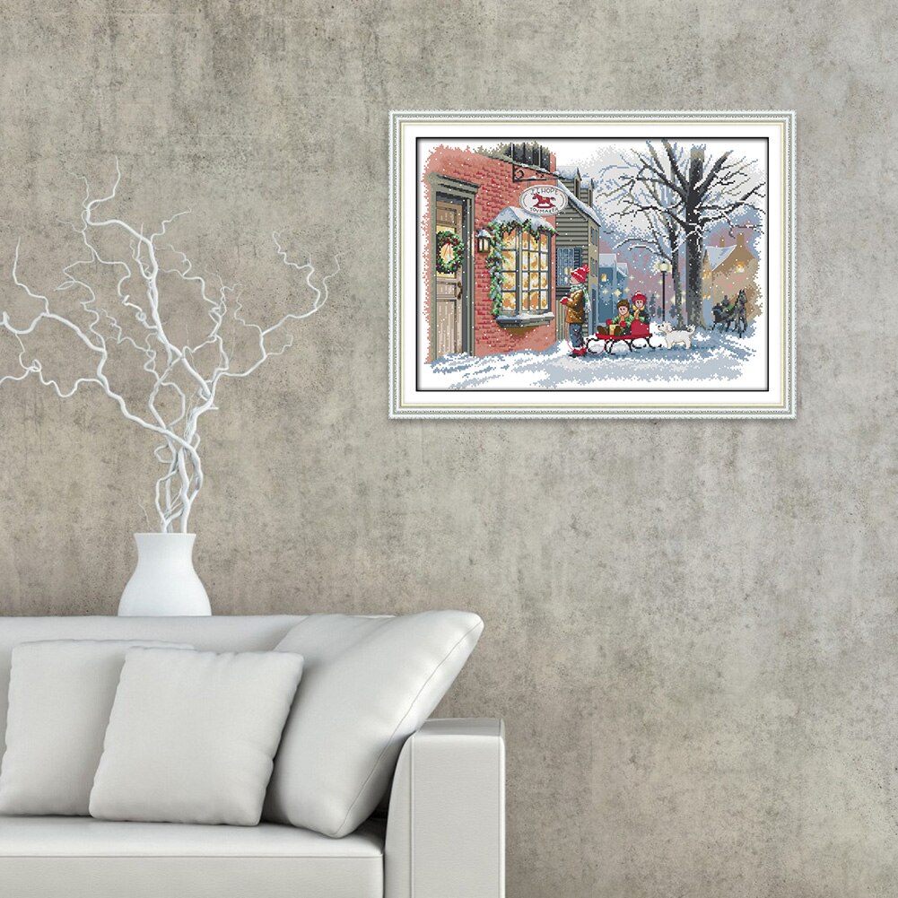 DIY Needlework Printed Christmas Series Cross Stit... – Grandado