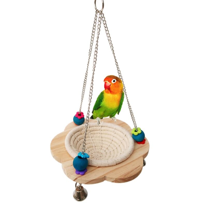 Cotton Rope Bird Breeding Nest Hanging Rest Bed Sw... – Grandado
