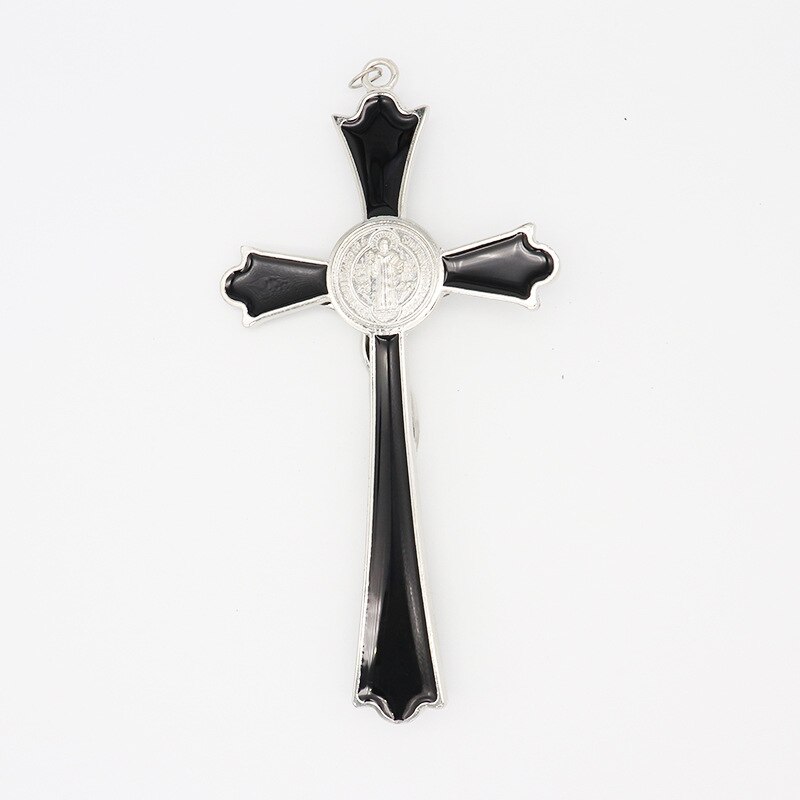 HeyMamba-Colgante de Cruz de la Cruz de INRI negra... – Grandado
