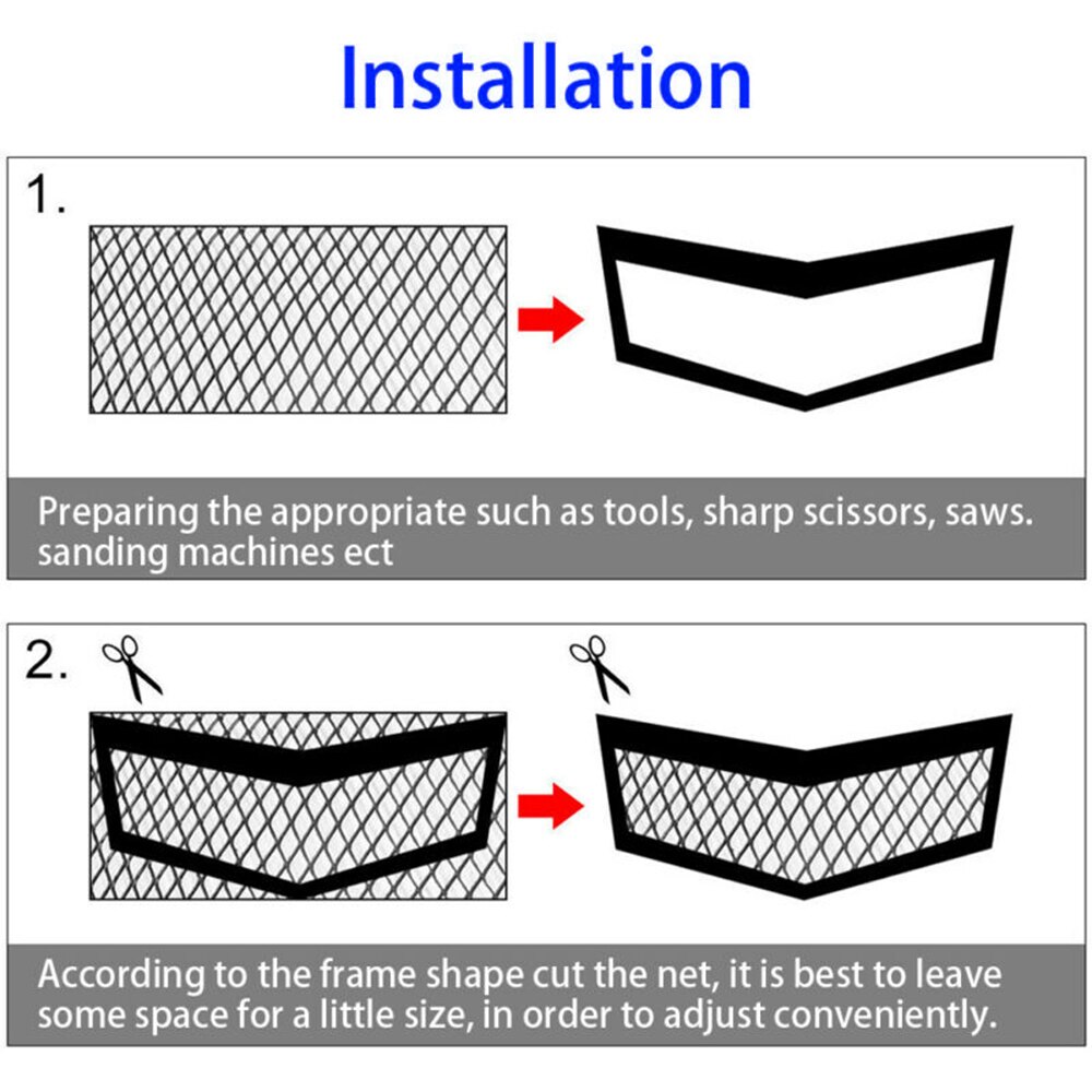 Universal Car Front Bumper Rhombic Grille Mesh She... – Vicedeal