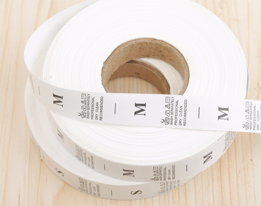 1000pcs/roll labels for clothes XS~XXL size white ... – Grandado