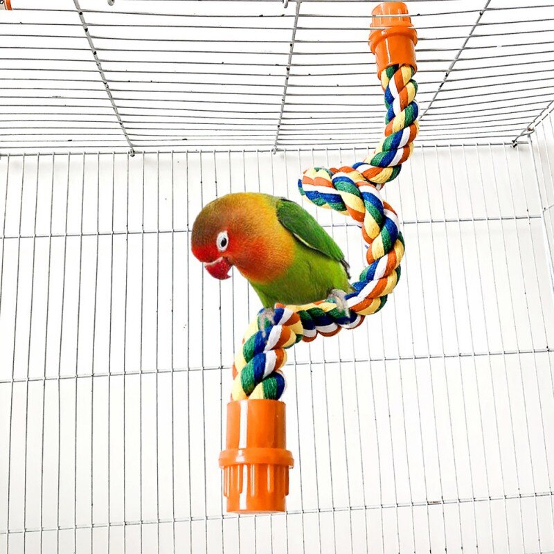 Fun Parrot Bird Toys Pet Bird Parrot Standing Rope... – Grandado